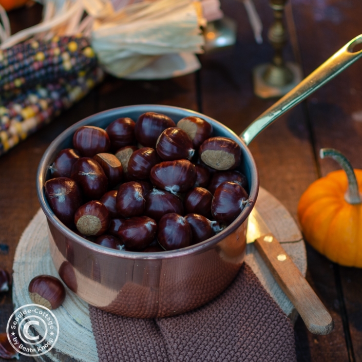 Herbstsuppe mit Esskastanien und Champignons - Seaside-Cottage
