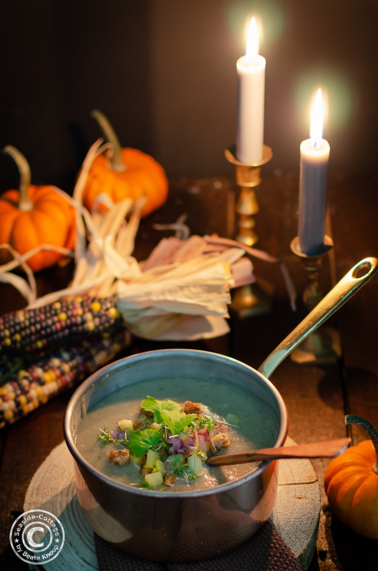 Herbstsuppe mit Esskastanien und Champignons - Seaside-Cottage